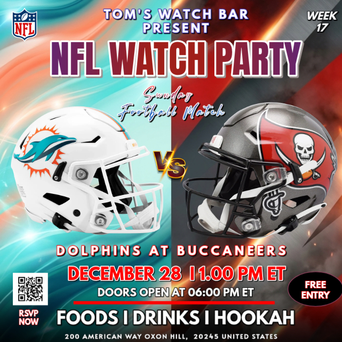 NFL Week 17: Miami Dolphins vs. Tampa Bay Buccaneers – 2025 Regular ...