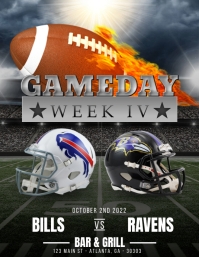 NFL WEEK 4 FLYER jaguars vs eagles Template | PosterMyWall