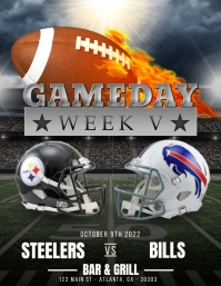 NFL WEEK 5 FLYER seahawks vs saints Template | PosterMyWall