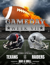 NFL WEEK 2 FLYER commanders vs lions Template | PosterMyWall