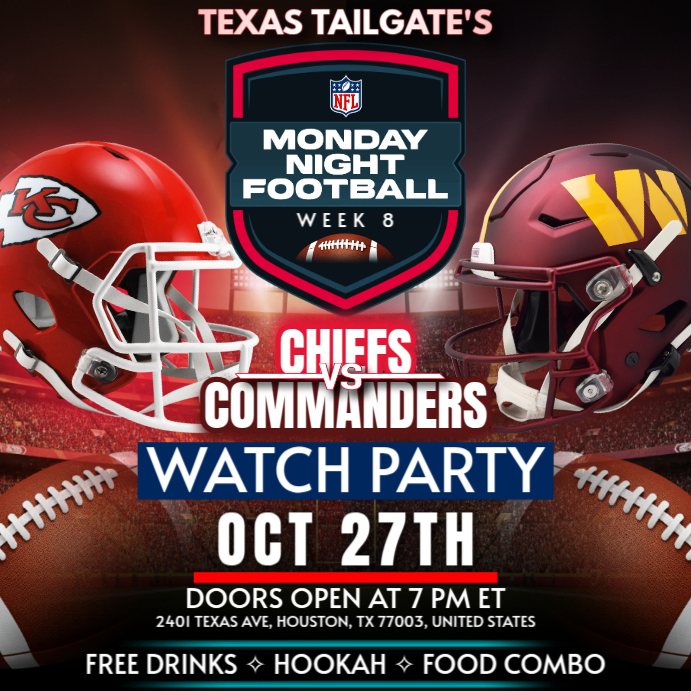 Copy of NFL Week 8: Washington Commanders @ Kansas City Chiefs Watch ...