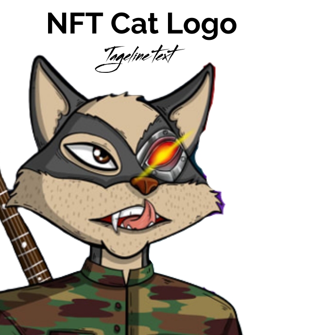Copy of NFT cat logo | PosterMyWall