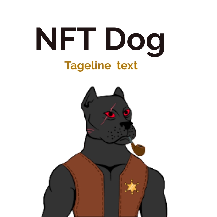 NFT dog logo Template | PosterMyWall