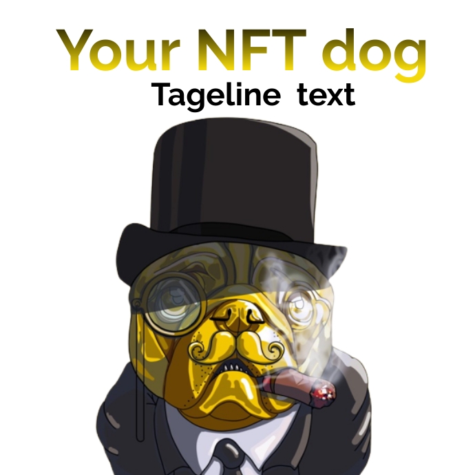 Copy of NFT dog logo | PosterMyWall