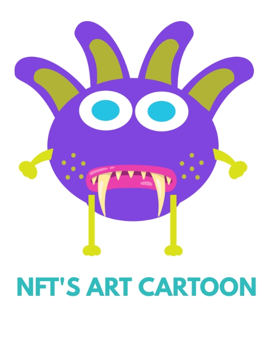 Nfts Art cartoon portrait flyer post Template | PosterMyWall