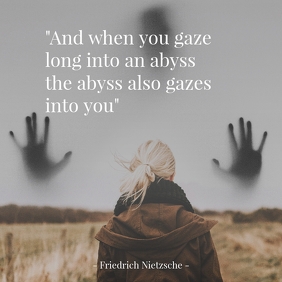 Nietzsche Instagram Quote Template | PosterMyWall