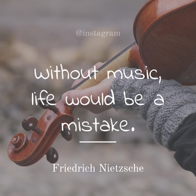 Nietzsche Instagram Quote Template | PosterMyWall