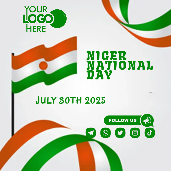 Niger national Day Template | PosterMyWall