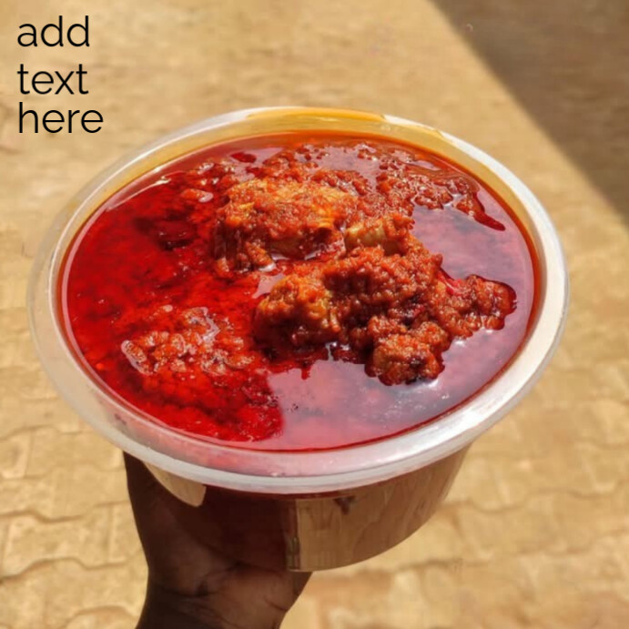 Nigerian Homemade Pepper Stew with Palm Oil and Meat Template ...