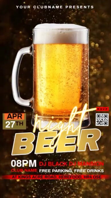 Copy of Night Beer | PosterMyWall