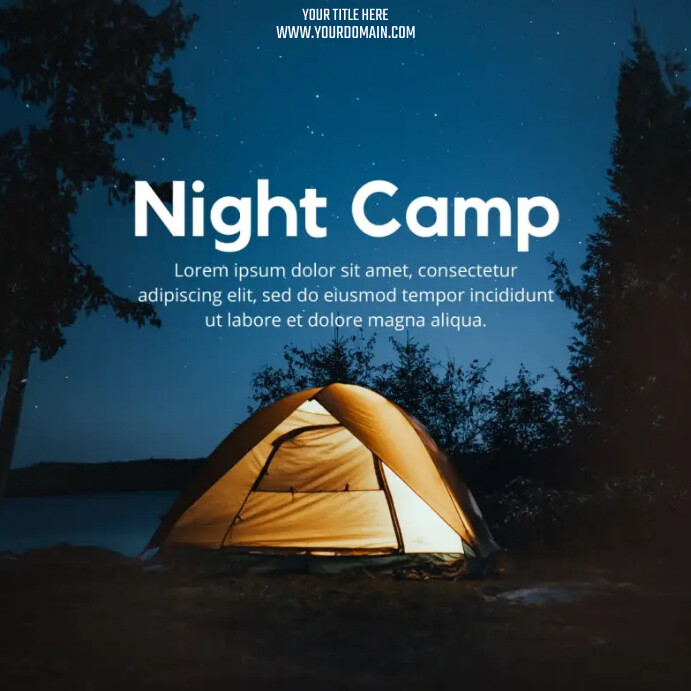 Night camp Template | PosterMyWall