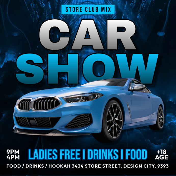 Night Car Show Template | PosterMyWall