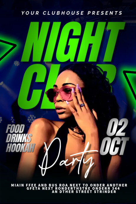 NIGHT CCLUB ADS Template | PosterMyWall