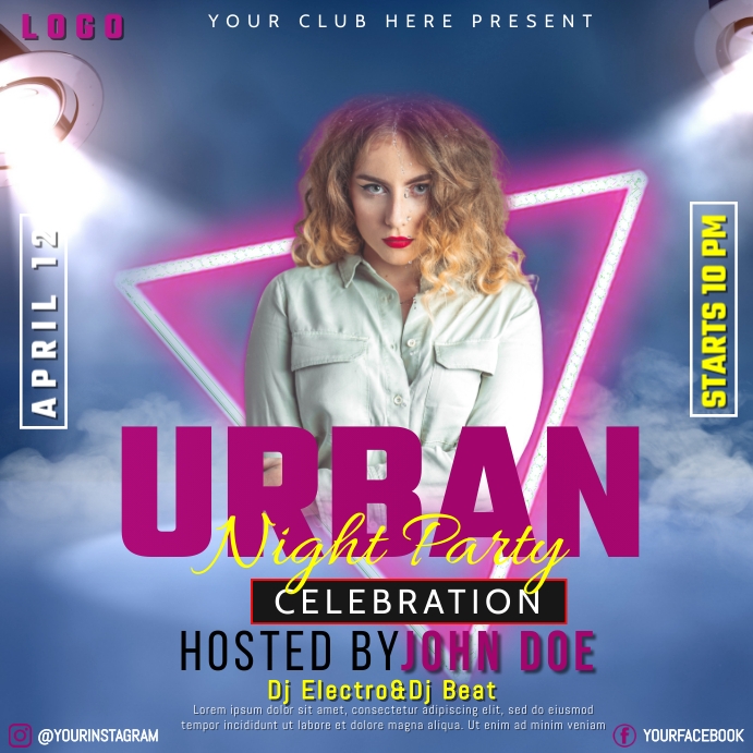 Plantilla de Night Chill Party | PosterMyWall