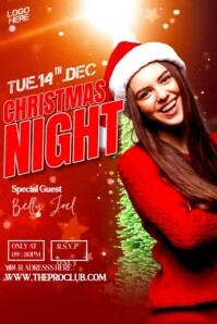 Holiday Christmas Night Club (1) Template | PosterMyWall