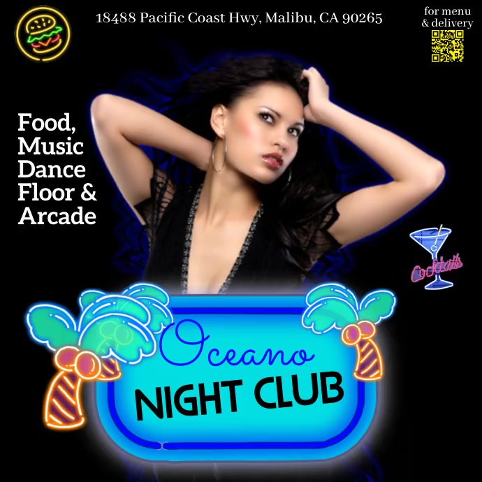 Night Club, Food Template | PosterMyWall