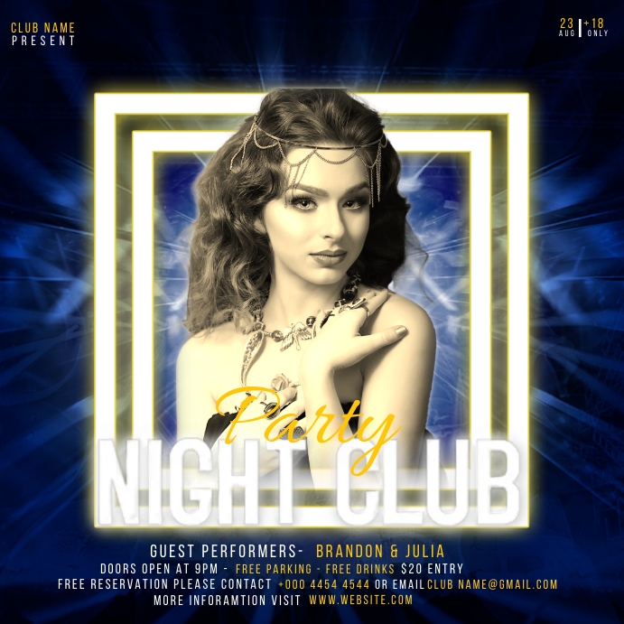 Night Club Ads Template | PosterMyWall