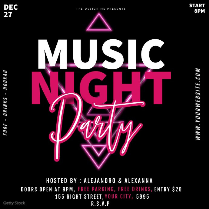 Plantilla de Night Club Ads | PosterMyWall
