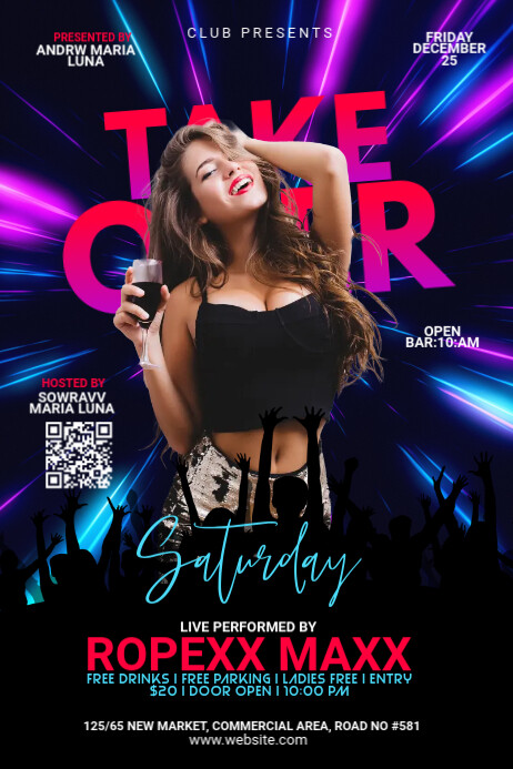 Night Club Banner Template | PosterMyWall