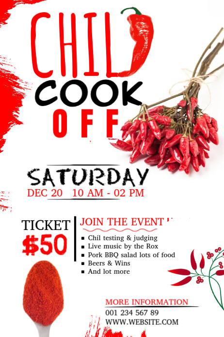 Templat Spanduk Masak Cabai | PosterMyWall