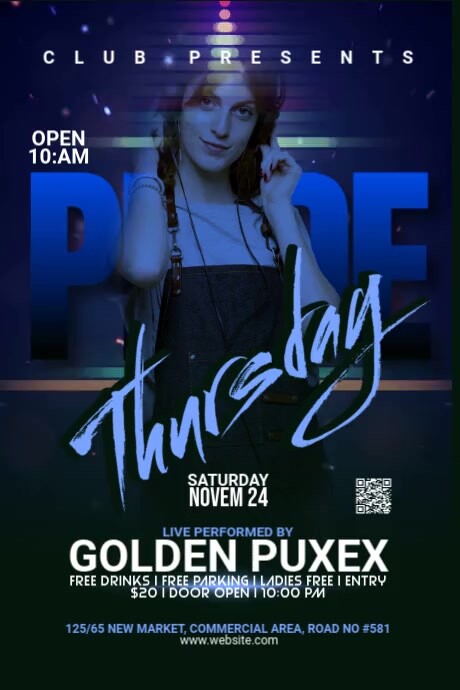 Night Club Banner Template | PosterMyWall