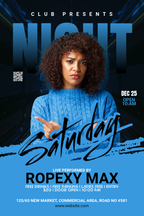 Night Club Banner Template | PosterMyWall