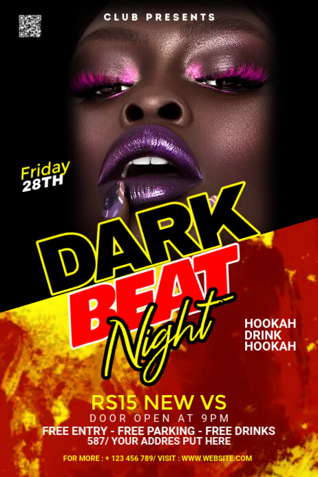 Night Club Banner Template | PosterMyWall