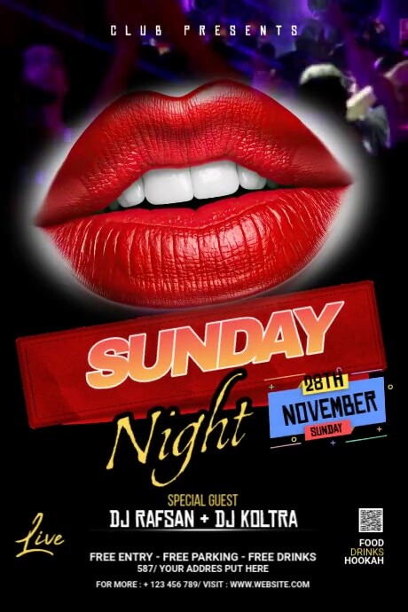 Night Club Banner Template | PosterMyWall