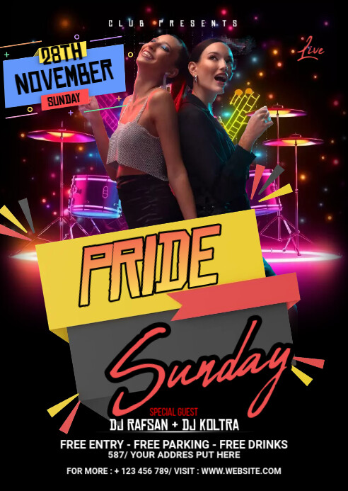 Night Club Banner Template | PosterMyWall