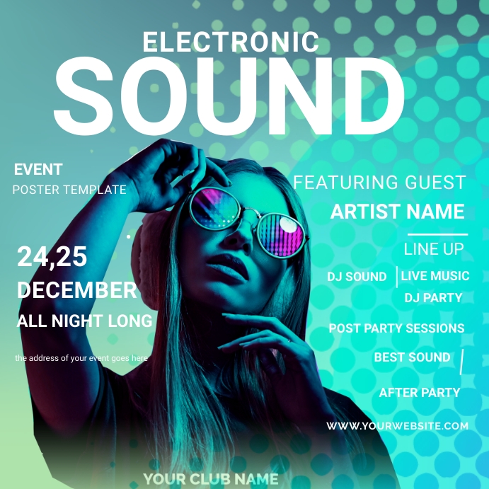 NIGHT CLUB BANNER TEMPLATE | PosterMyWall