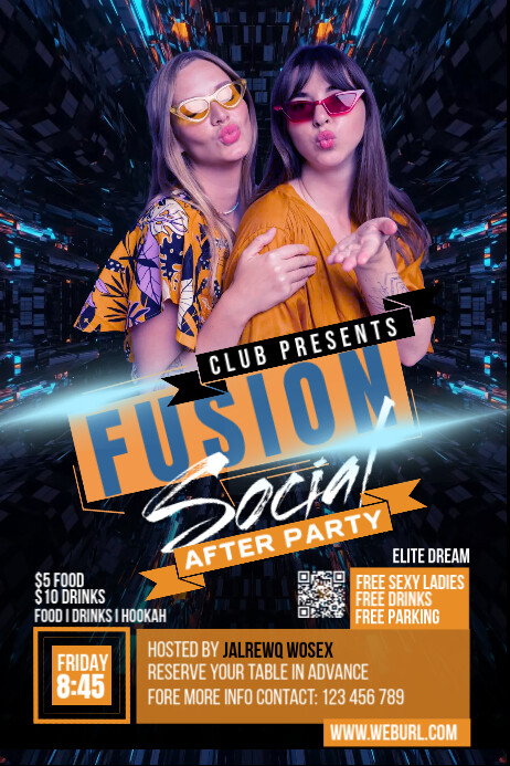 Night Club Banner Template | PosterMyWall