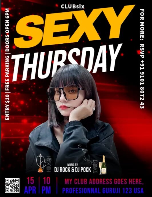 night club bar party flyer Template | PosterMyWall