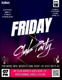 night club bar party flyer Template | PosterMyWall
