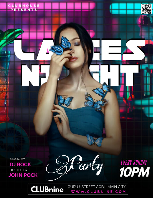 night club bar party flyer Template | PosterMyWall