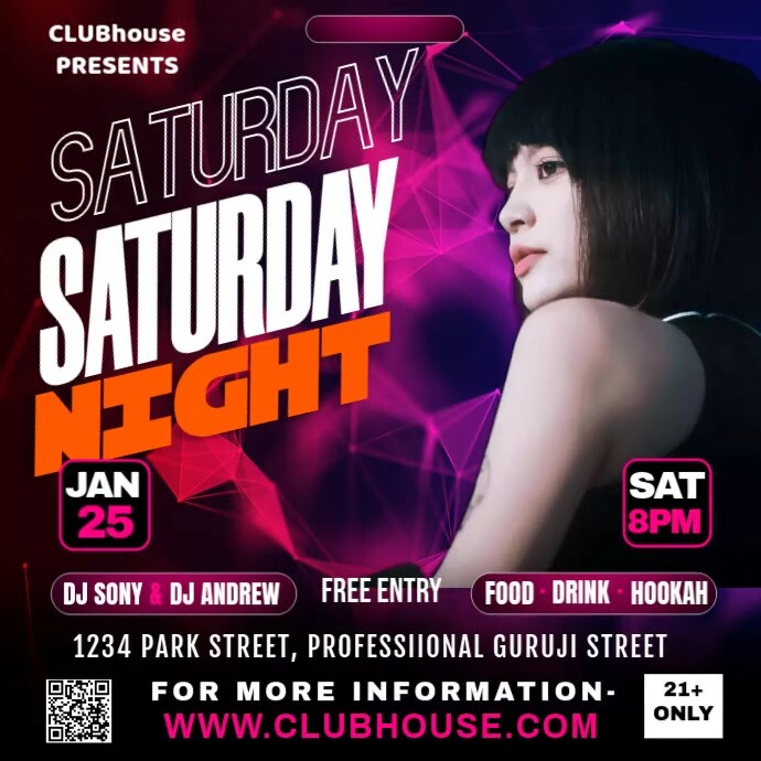 night club bar party flyer Template | PosterMyWall