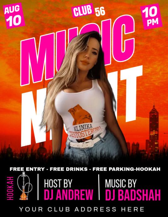 night club bar party flyer Template | PosterMyWall