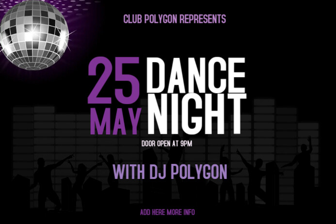 Copy of night club dance party poster template | PosterMyWall