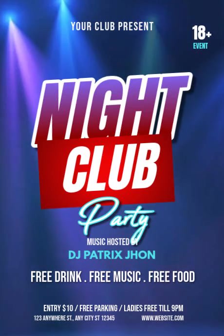 night club Template | PosterMyWall