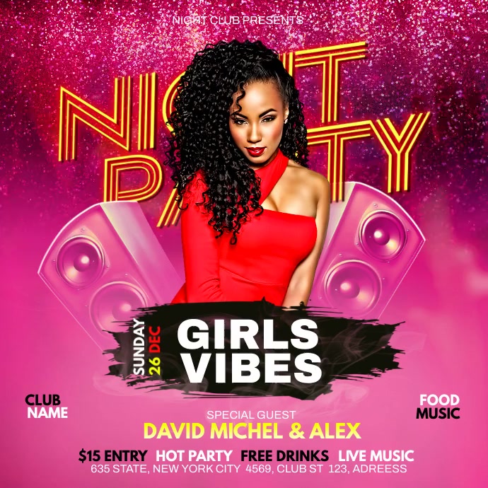 NIGHT CLUB Template | PosterMyWall