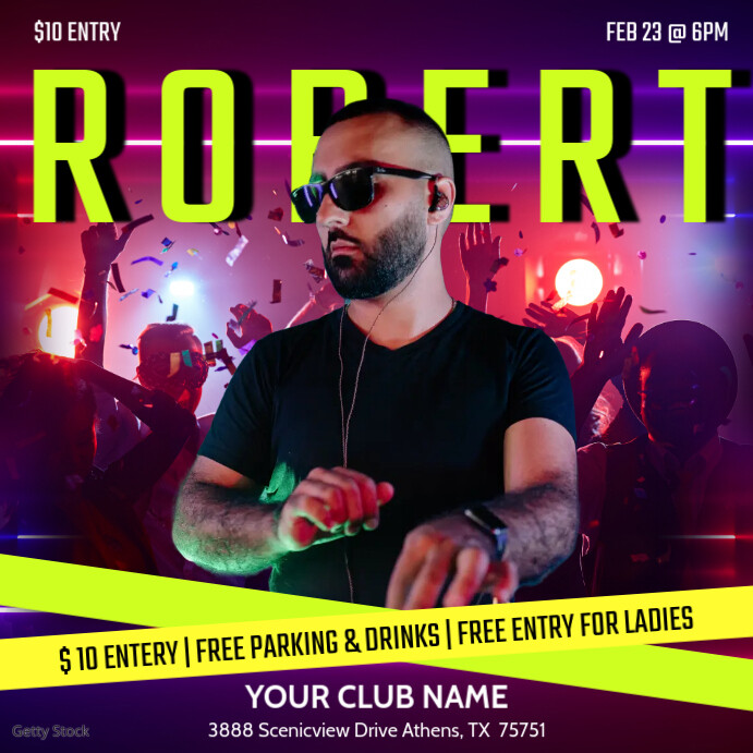 Klub Malam - Brosur Poster Acara Dj Templat | PosterMyWall