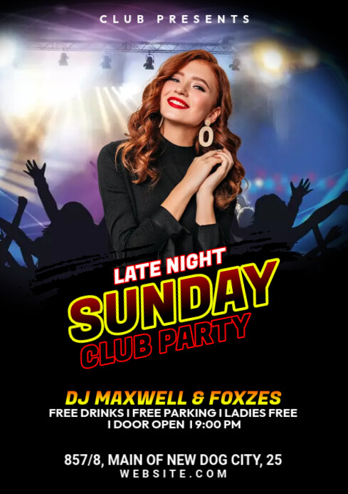 Night Club dj Flyer Template | PosterMyWall