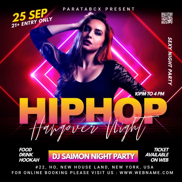 Night Club Dj Party ad Template | PosterMyWall