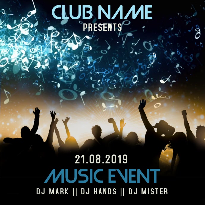 Night Club Event Concert Video Template | PosterMyWall
