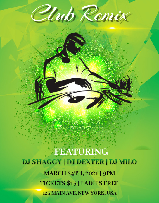 Night Club Event Template Postermywall