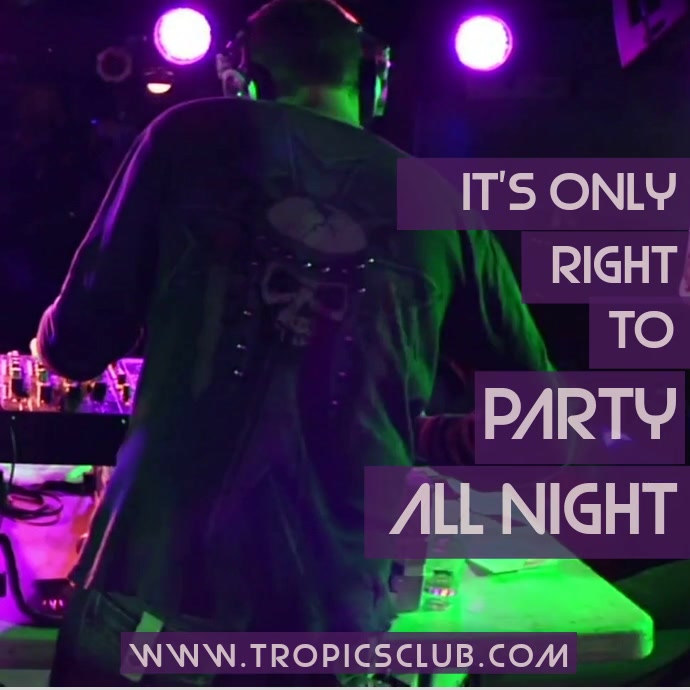 Night Club Event Party Video Template | PosterMyWall