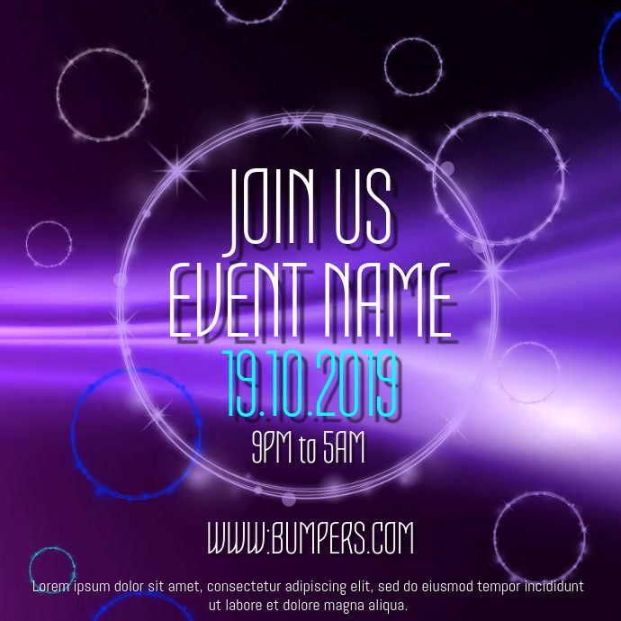 Night Club Event Party Video Template | PosterMyWall