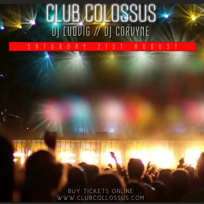 Plantilla de Video de La Fiesta de Evento Del Club Nocturno de ...