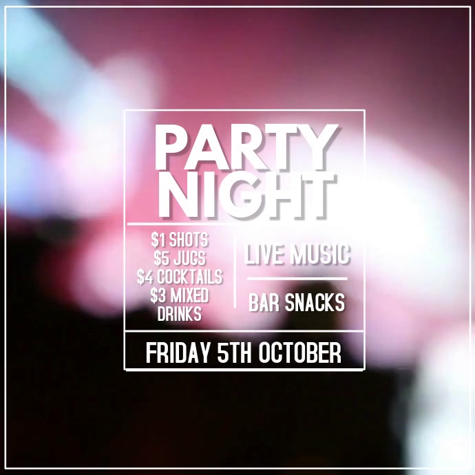 Copy of Night Club Event Party Video Template | PosterMyWall