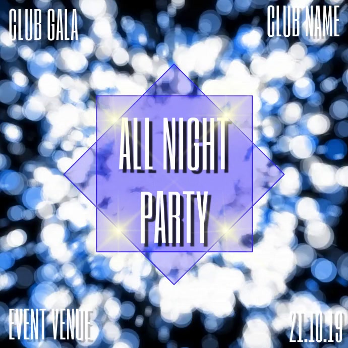 Night Club Event Party Video Template | PosterMyWall