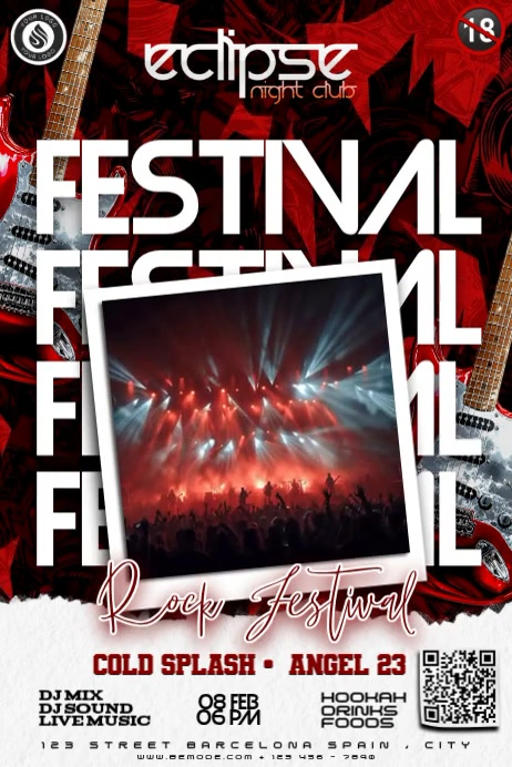 Night Club Festival Live Experience Template | PosterMyWall